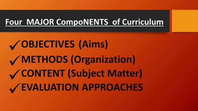 Curriculum: Meaning, Definition, Principles, Aims and Components ...