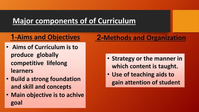Curriculum: Meaning, Definition, Principles, Aims and Components ...
