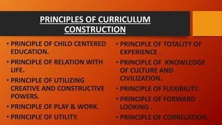 Curriculum: Meaning, Definition, Principles, Aims and Components. | PPTX