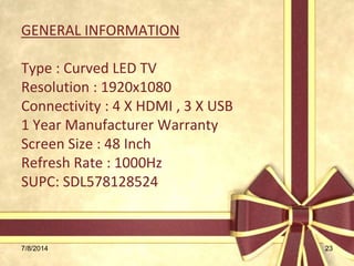 Presentation curved tv | PPTX