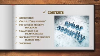 Cyber Security Presentation | PPTX
