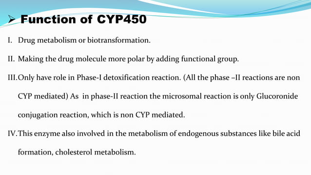 CYP450 Enzyme by Snehasis Jana, Pharmacology | PPTX