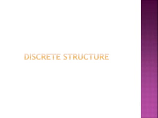 Discrete Structure | PPT