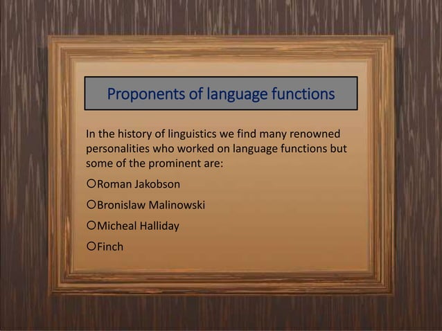 Functions of language | PPTX | Programming Languages | Computing