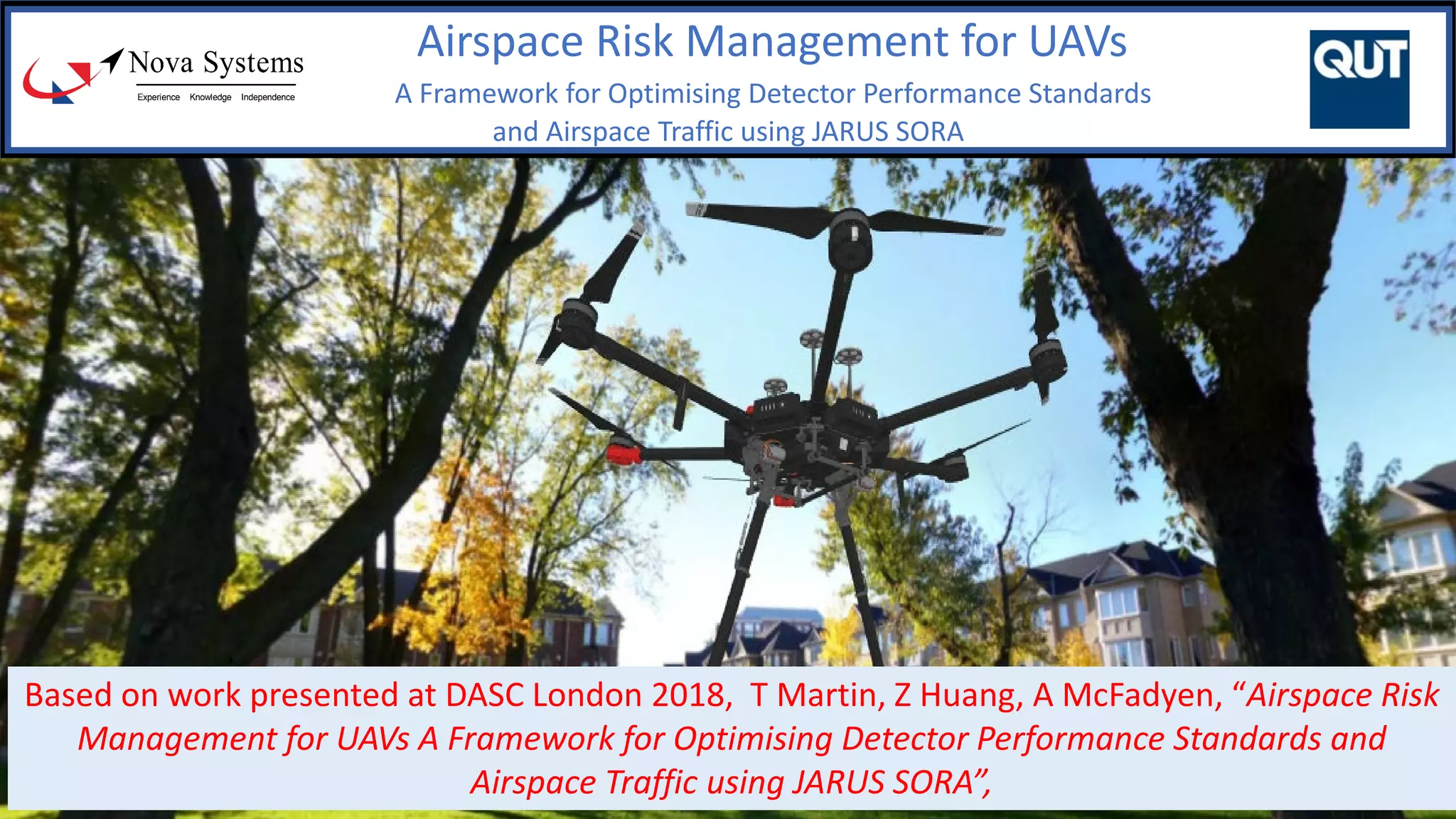 JARUS WG 4/6 Meeting: T Martin, Z Huang, A McFadyen, “Airspace Risk ...