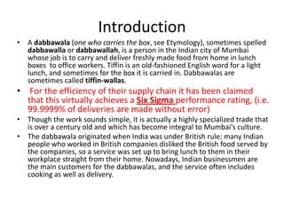 Presentation dabbawala | PPSX
