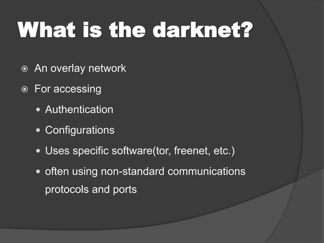 Presentation darknet | PPTX | Computer Networking | Computing