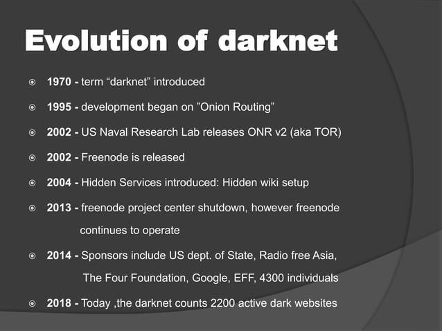 Presentation darknet | PPTX | Computer Networking | Computing