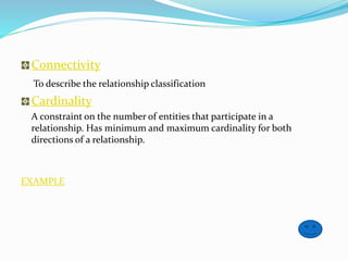 Presentation database about ERD | PPTX