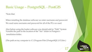 Presentation data collection and gtfs | PPTX | Databases | Computer Software and Applications