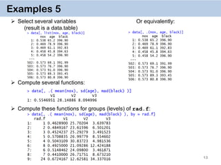 January 2016 Meetup: Speeding up (big) data manipulation with data ...