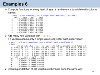 January 2016 Meetup: Speeding up (big) data manipulation with data ...