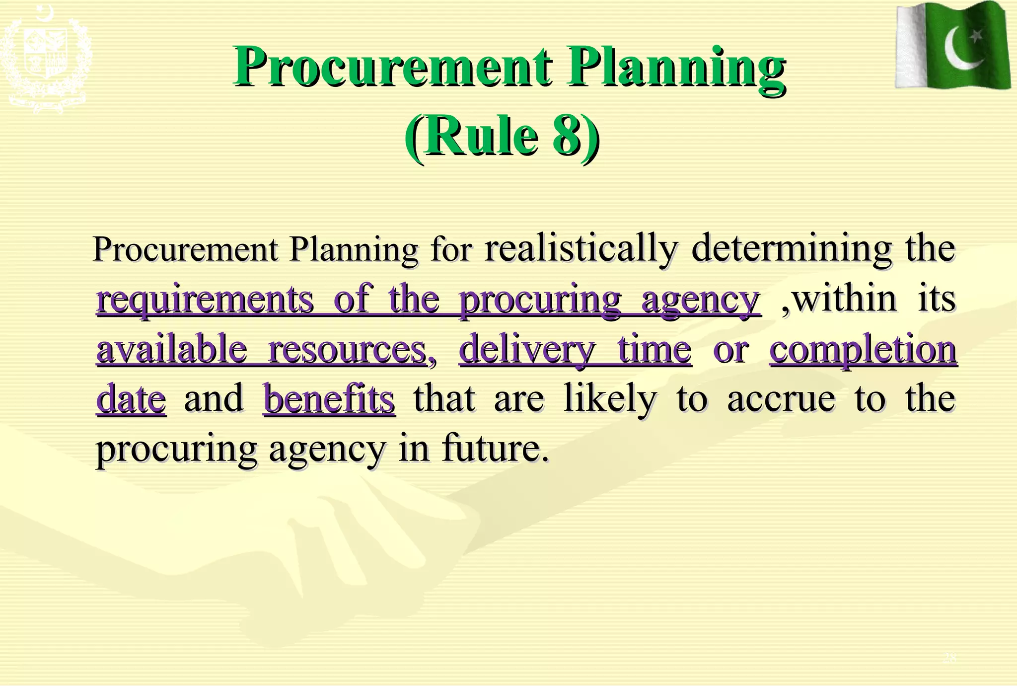 PUBLIC PROCUREMENT REGIME & AN OVERVIEW OF PUBLIC PROCUREMENT RULES ...