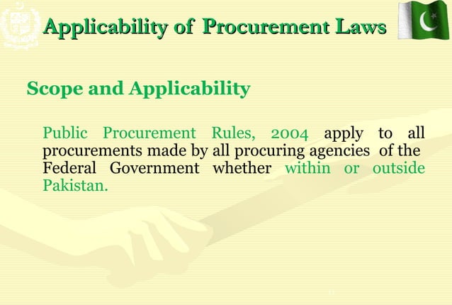 PUBLIC PROCUREMENT REGIME & AN OVERVIEW OF PUBLIC PROCUREMENT RULES ...