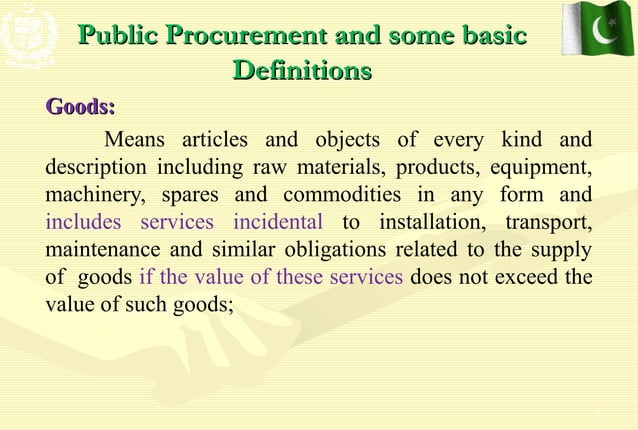 PUBLIC PROCUREMENT REGIME & AN OVERVIEW OF PUBLIC PROCUREMENT RULES ...