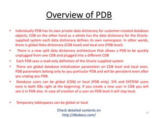 Presentation day2 oracle12c | PPT