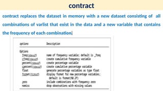 Presentation on contract.collapse command | PPT