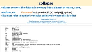 Presentation on contract.collapse command | PPT