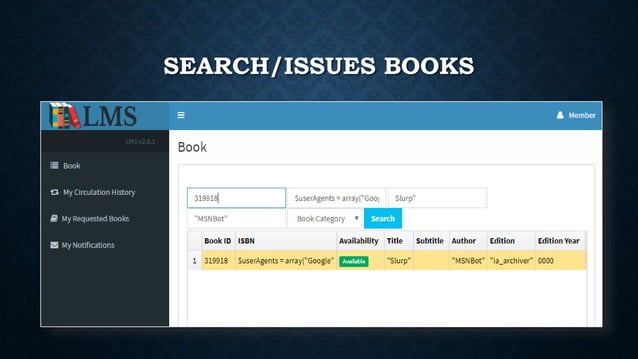 Presentation Library Management System Pptx Databases Computer