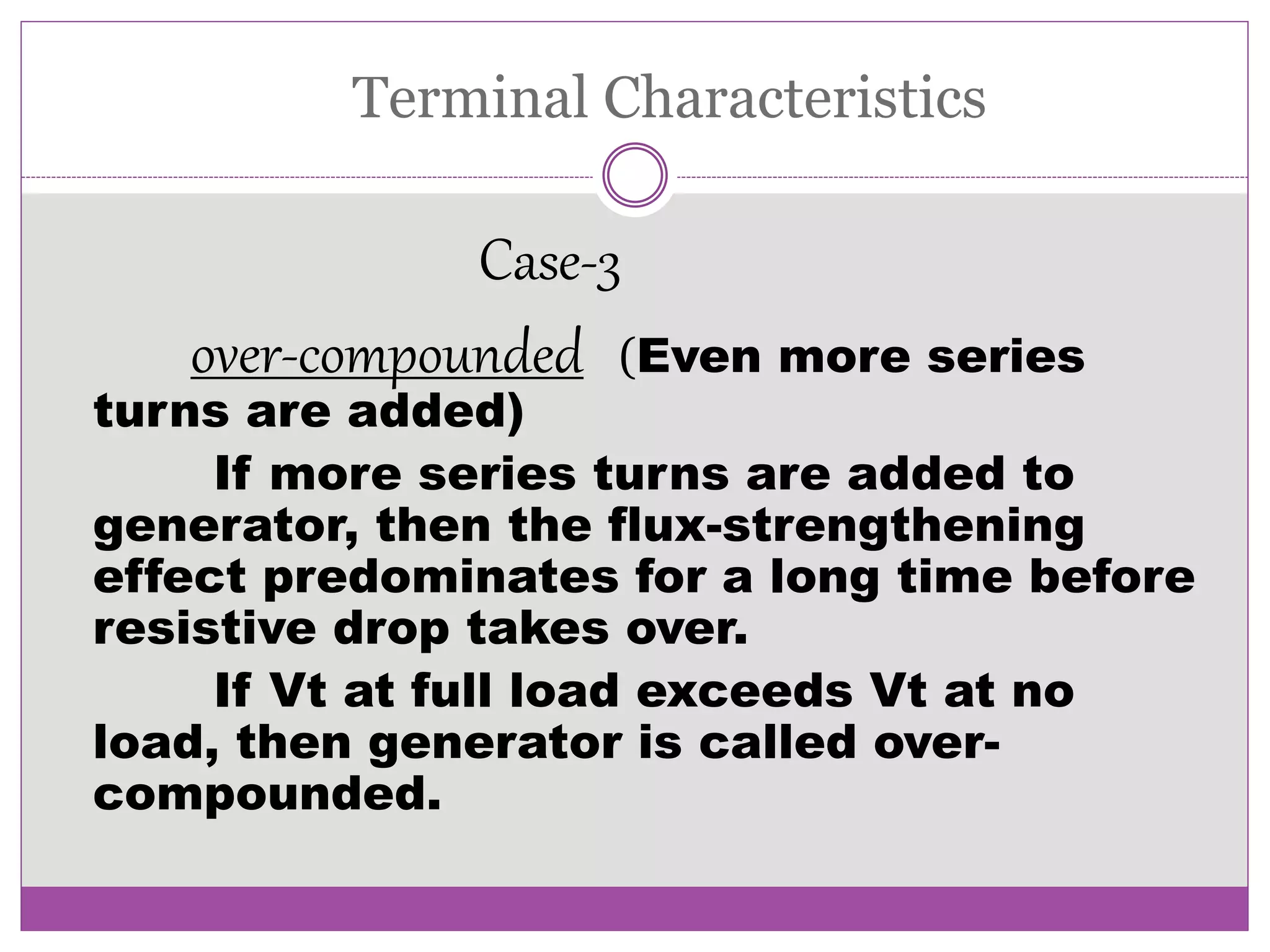 Comulatively Compounded DC Generator | PPTX