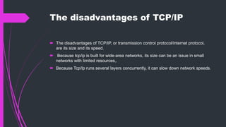 Presentation on TCP\IP protocols | PPTX | Internet | Computing