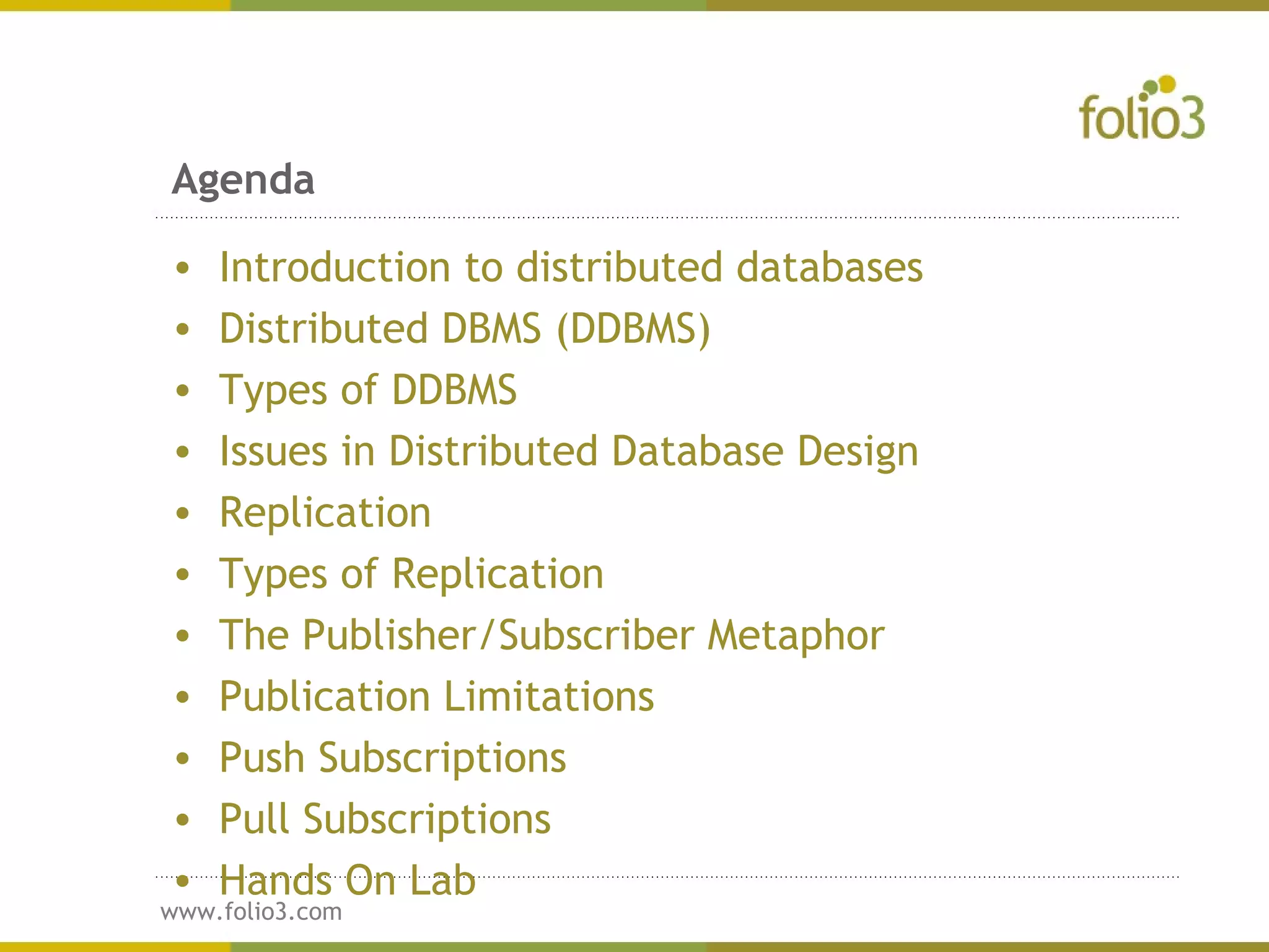 Distributed Database Management System(DDMS) | PPT