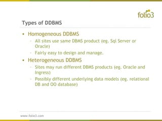 Distributed Database Management System(DDMS) | PPT