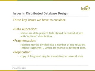 Distributed Database Management System(DDMS) | PPT