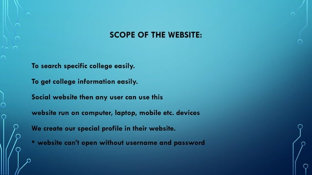 Chat ai bot for college enquiry ppt final year project | PPTX