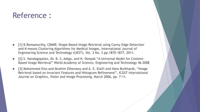 Content Based Medical Image Retrieval System | PPT