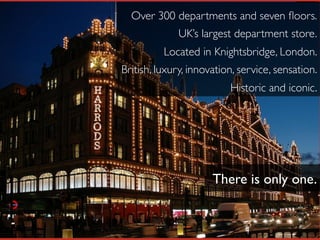 Advertising Strategy for Harrods | PDF