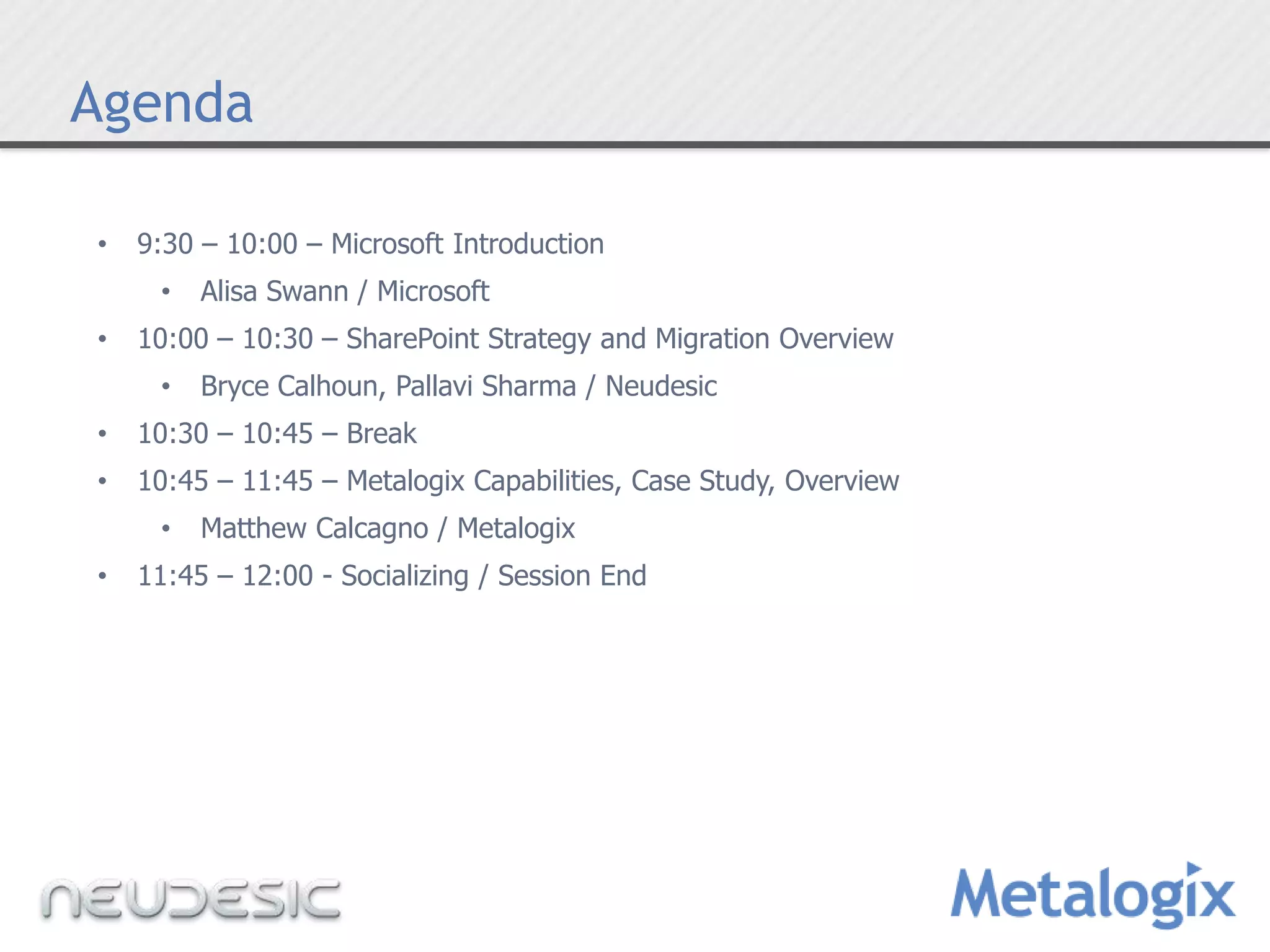 Presentation deck neudesic | PPSX