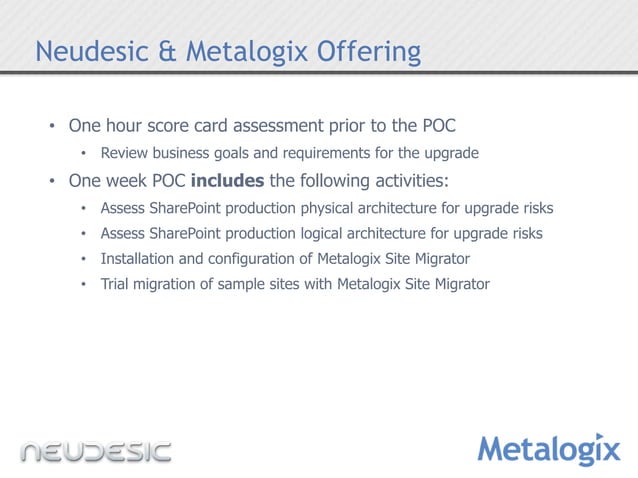 Presentation deck neudesic | PPSX | Computer Software and Applications | Computing