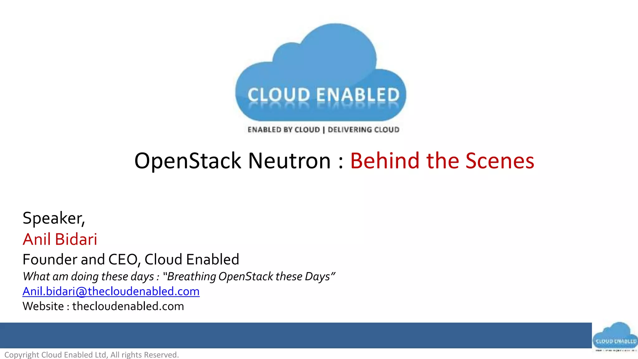 OpenStack Neutron Behind The Senes | PPTX