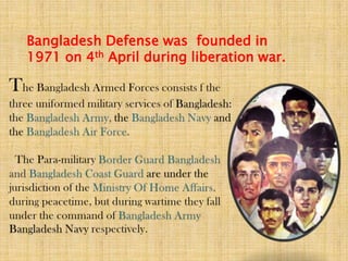 Presentation on Bangladesh defense | PPTX