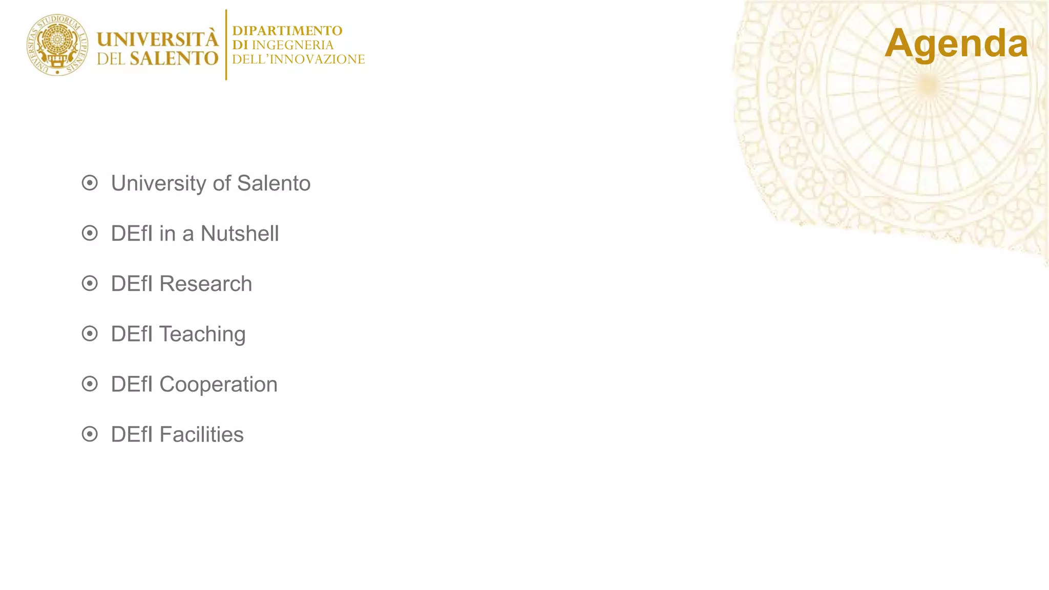 Introduction to the Department of Engineering for Innovation ...