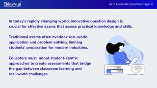 Defining Exam Questions That Truly Assess Student Skills - Practical ...