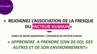 Presentation de la fresque du facteur humain | PDF