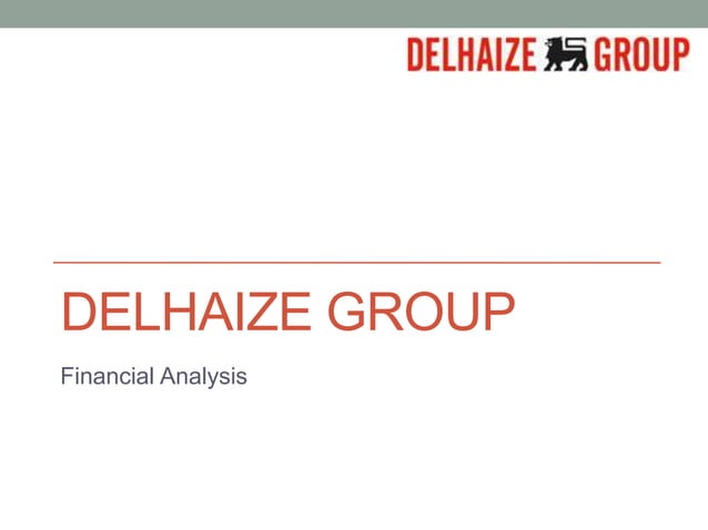 Delhaize Group Presentation | PPT