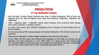 Demographic transition and post-transition challenges in the Russian ...