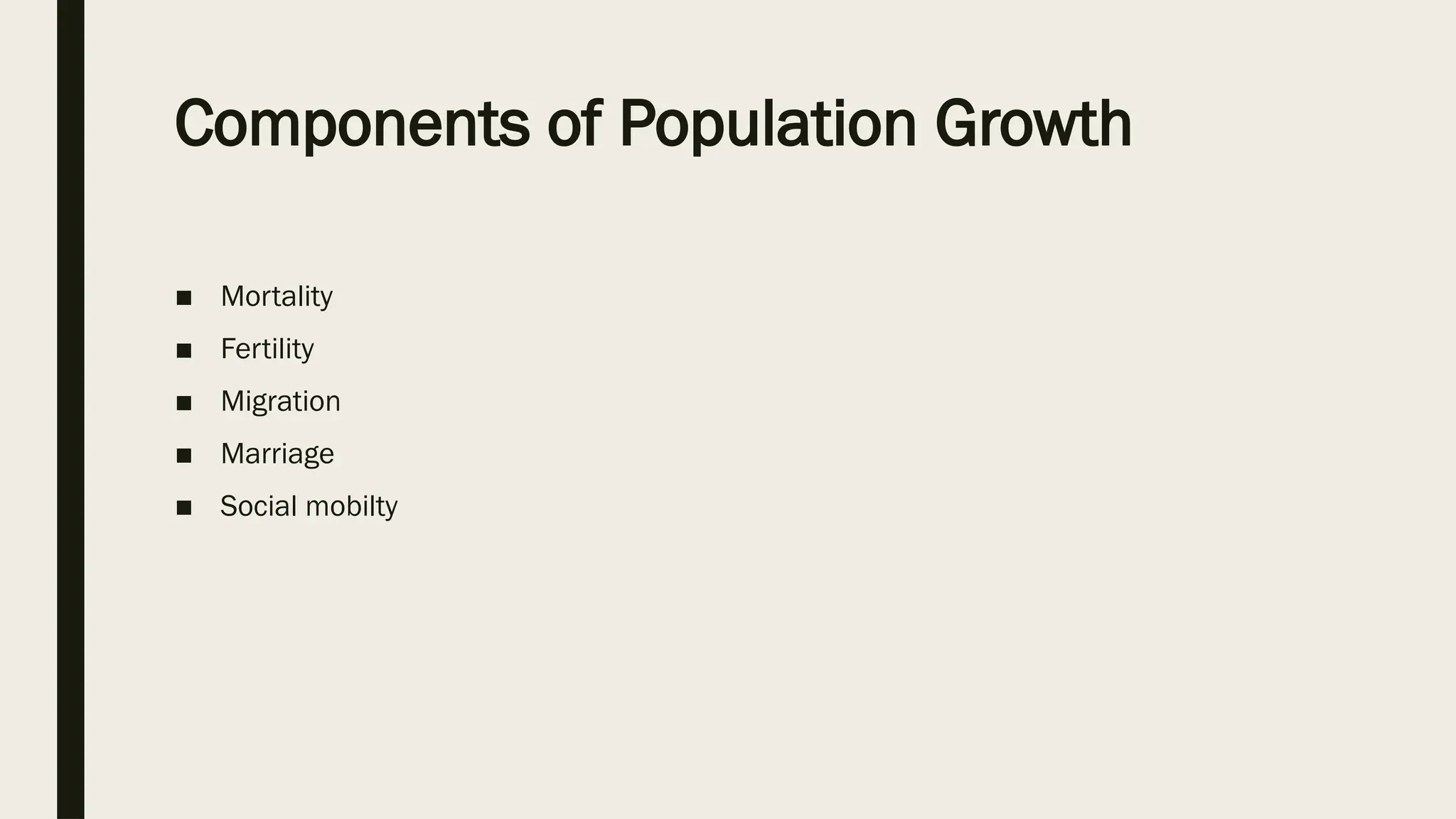 Study of demographics and population pyramid | PPT