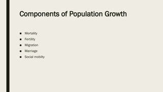 Study of demographics and population pyramid | PPT