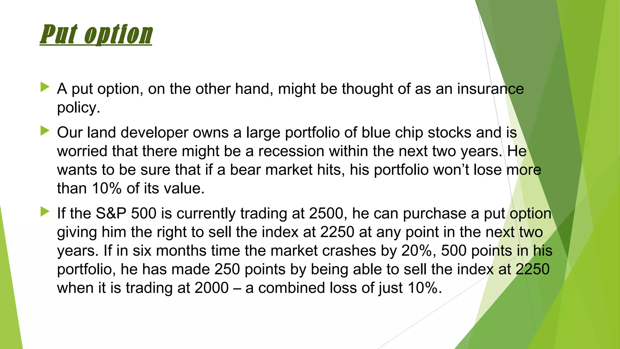 Derivative - Options | PPT
