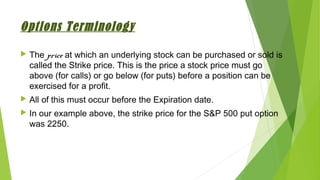 Derivative - Options | PPT