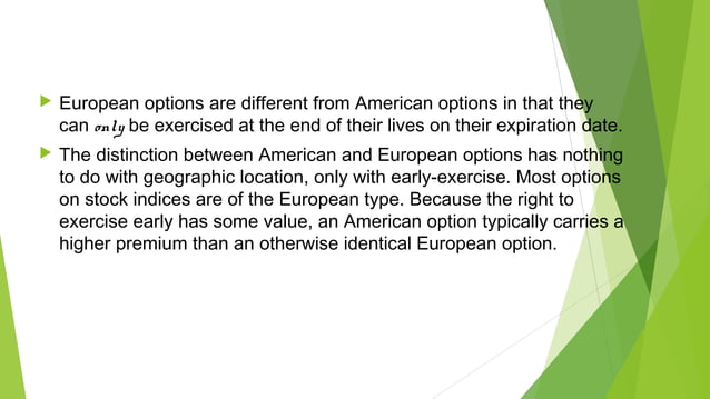 Derivative - Options | PPT