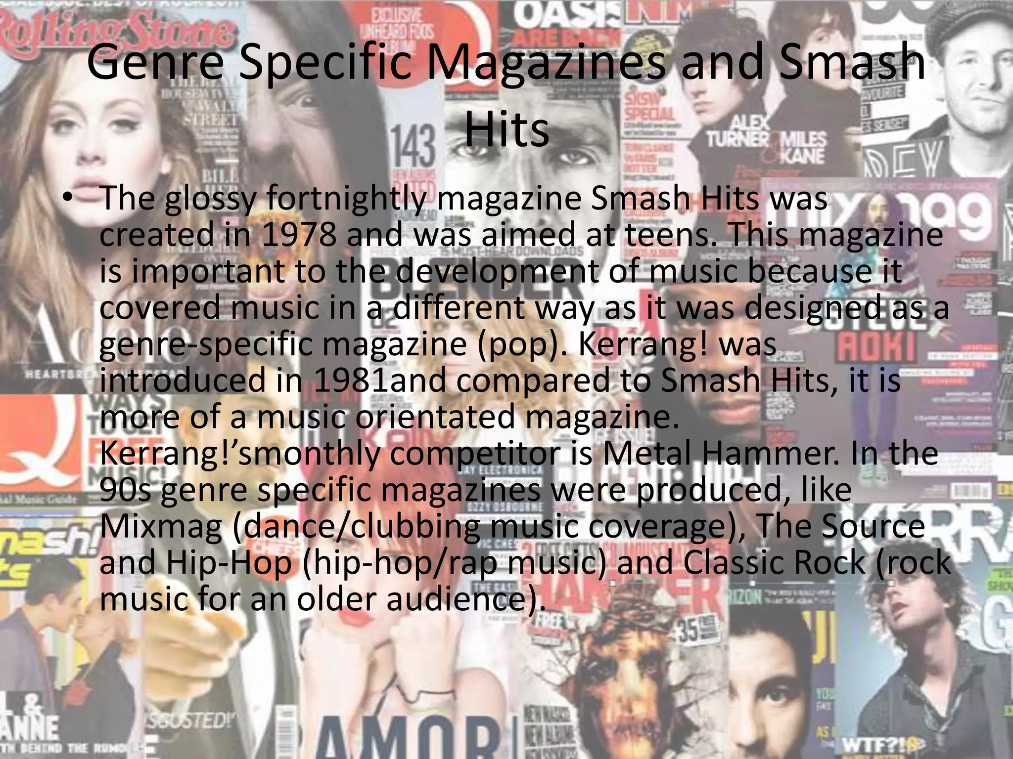 The History of Music Magazines | PPTX
