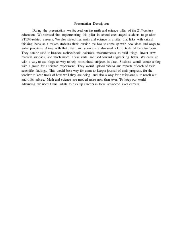 presentation-description