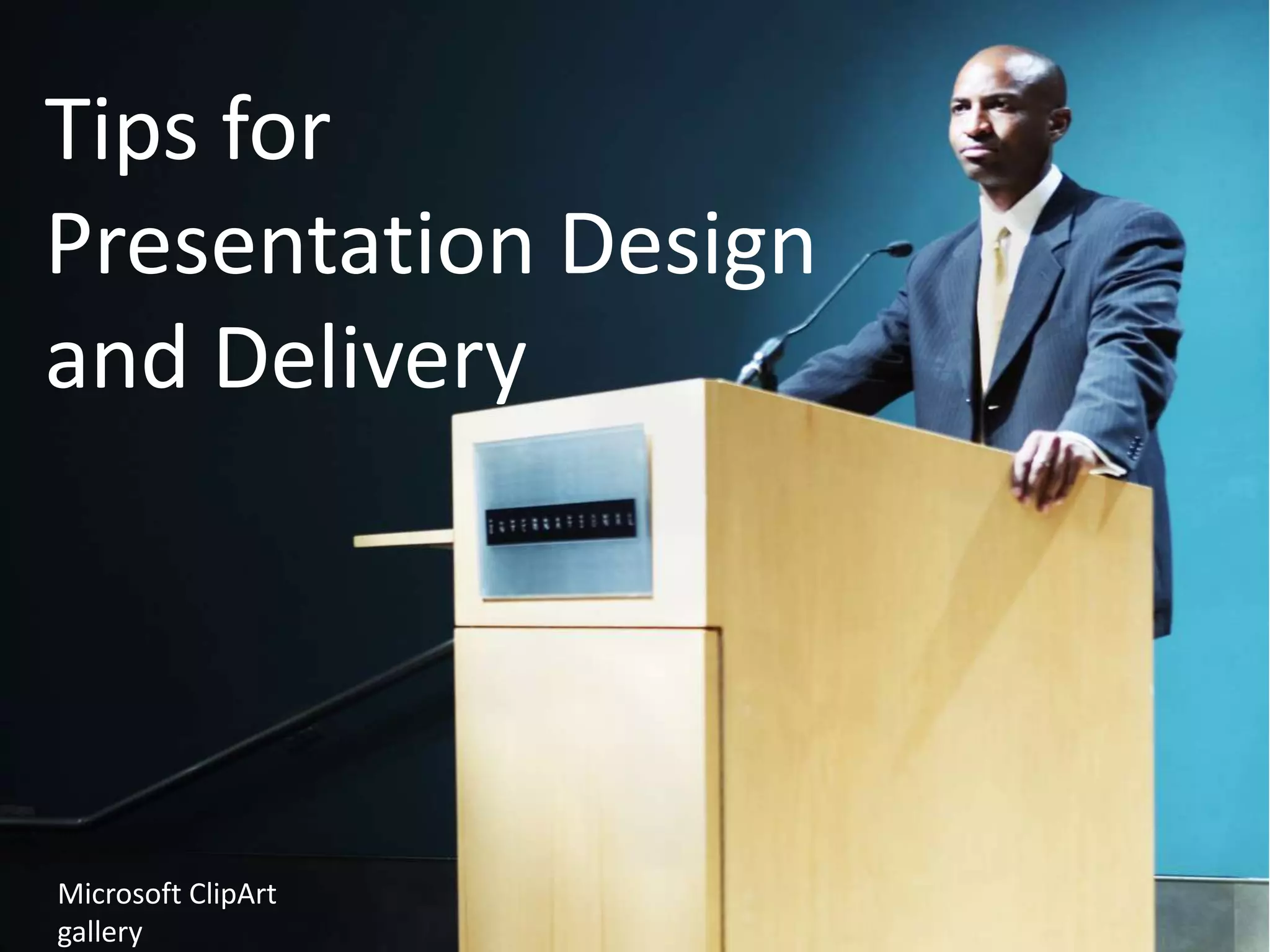 Presentation design and delivery | PPTX