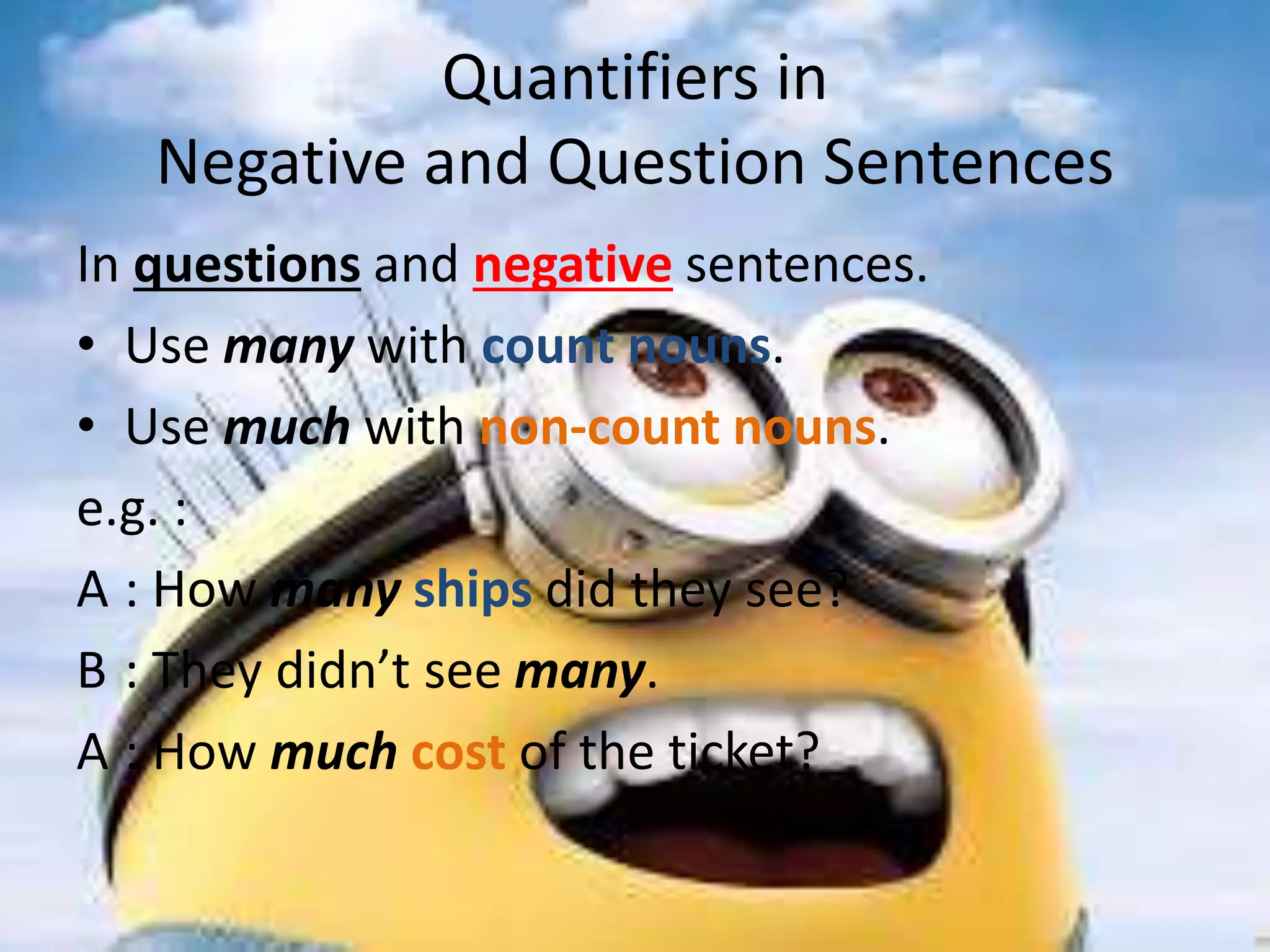 Noun and Quantifiers | PPTX
