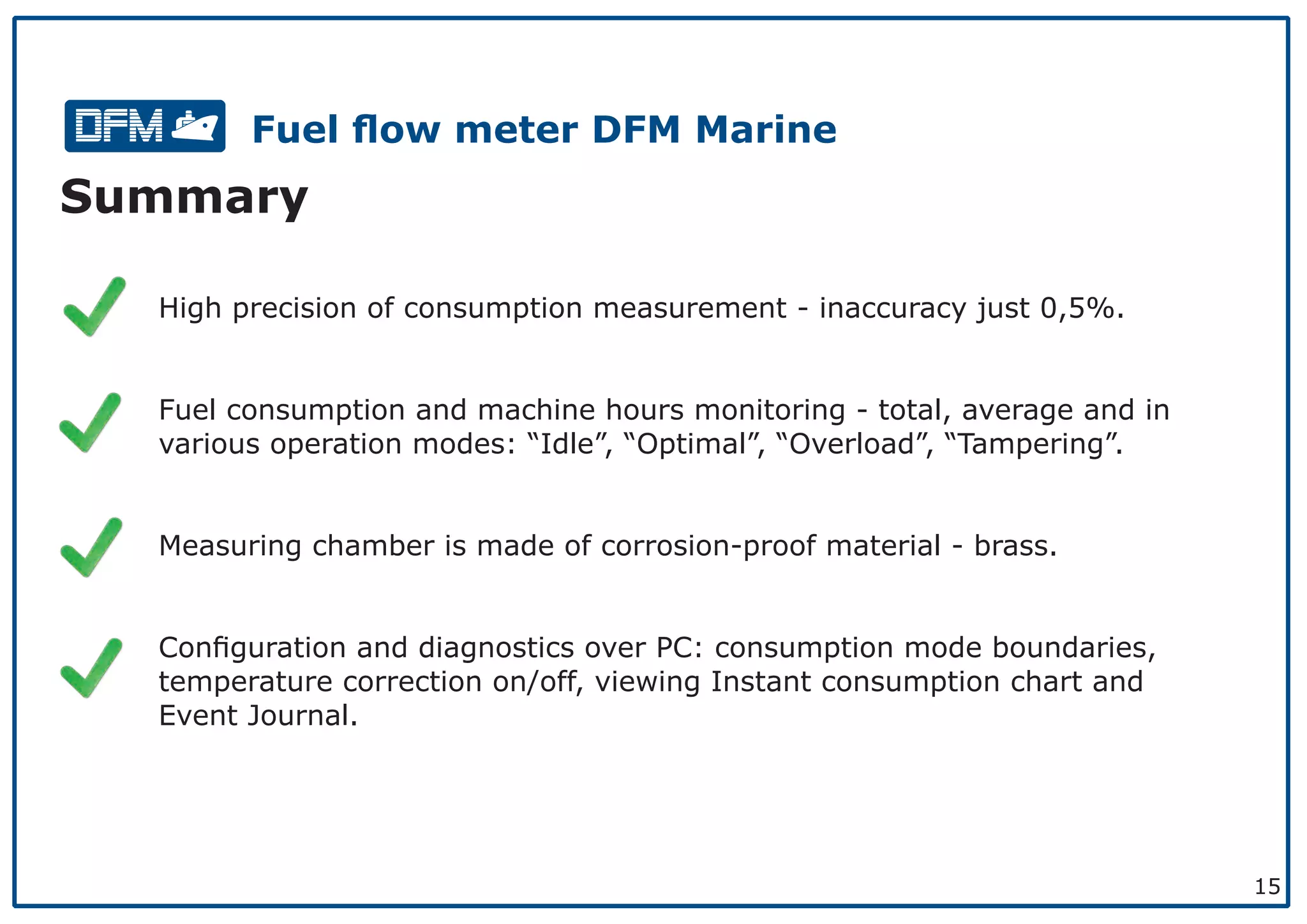 DFM Marine Fuel flow meter | PDF